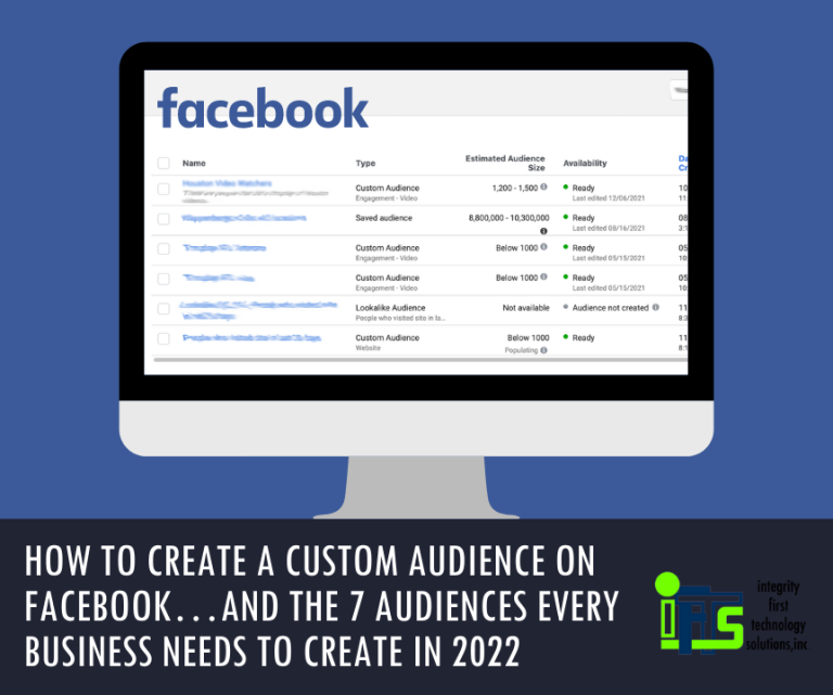 How To Create A Custom Audience On Facebook…And The 7 Audiences Every ...