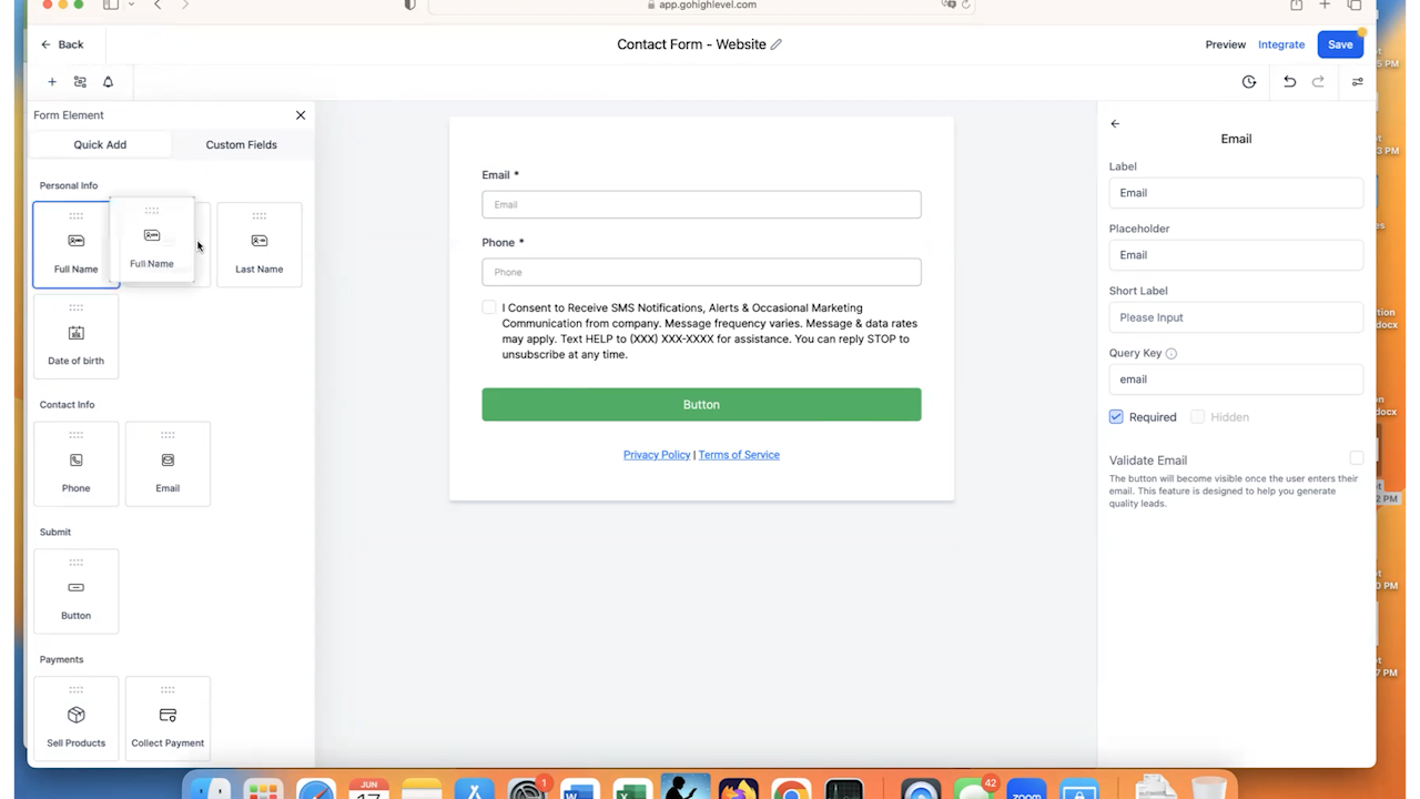 Step-by-Step Guide: How to Create/Add a Contact Form in GoHighLevel And How To Add Email ...